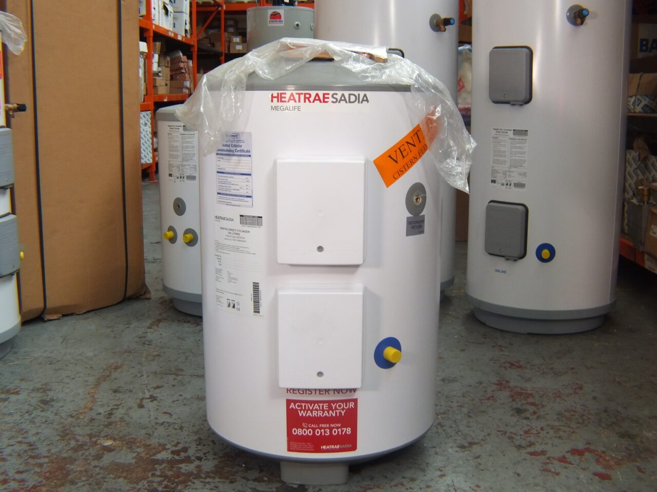 Heatrae Sadia 95030704 Megalife direct vented cylinder 120Ltr